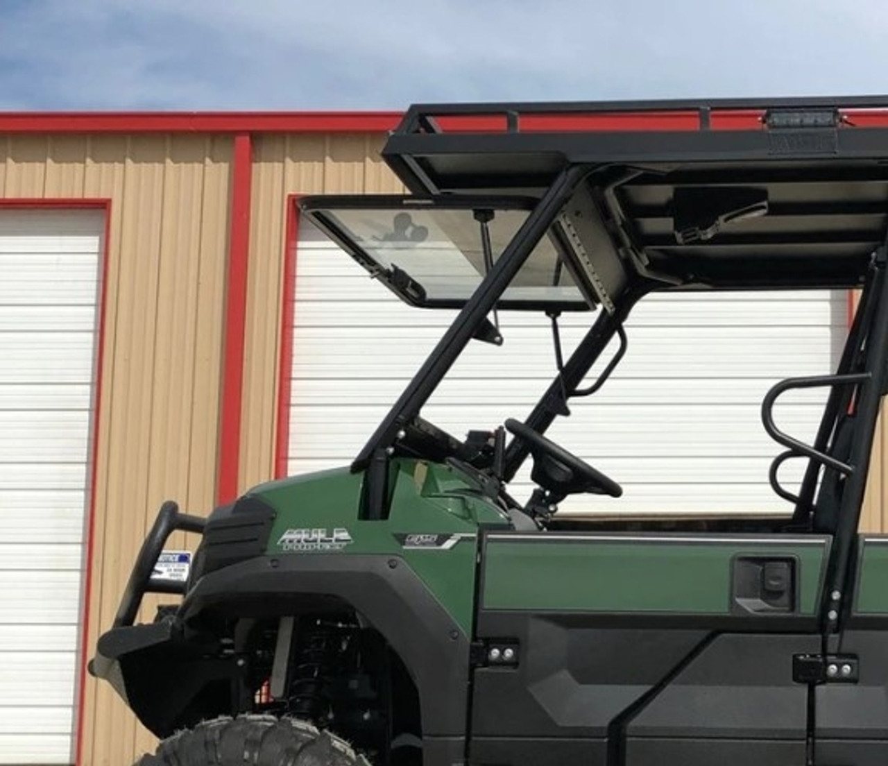 Kawasaki Mule Pro Fx Fxt Tip Out Windshield By Fortress 42020602