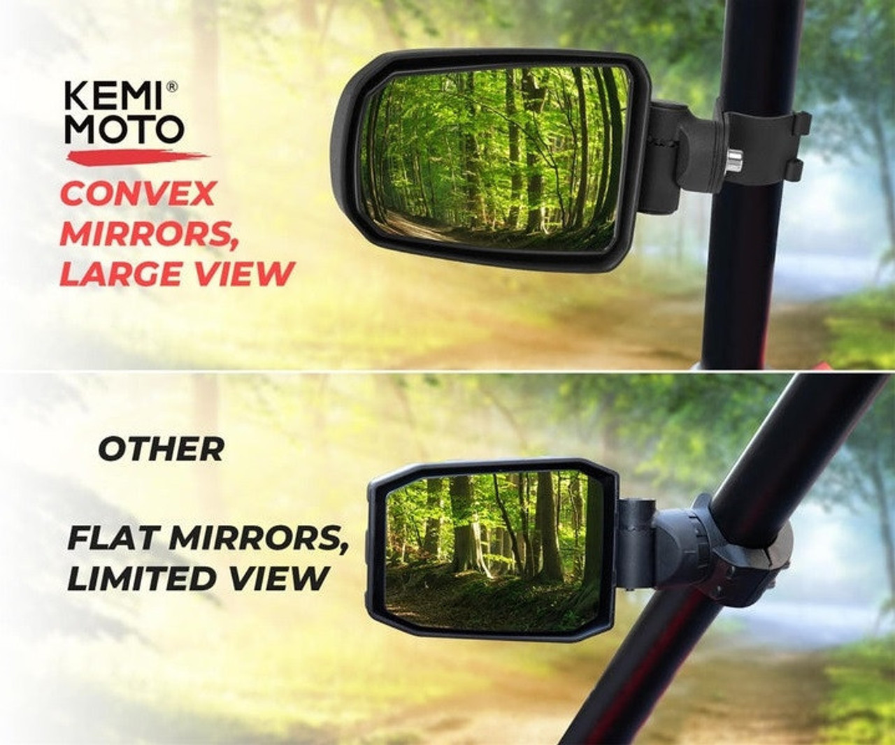 Enhance Safety And Visibility With Kawasaki Mule Krx Roll Cage Mirror