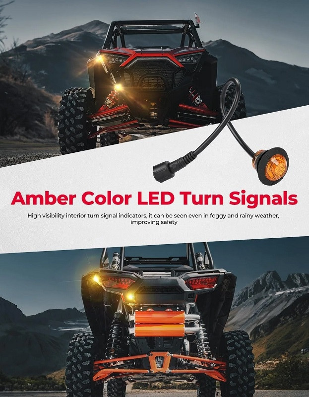 Enhance Safety & Style: Kawasaki Mule/Teryx Plug & Play Turn Signal Kit ...