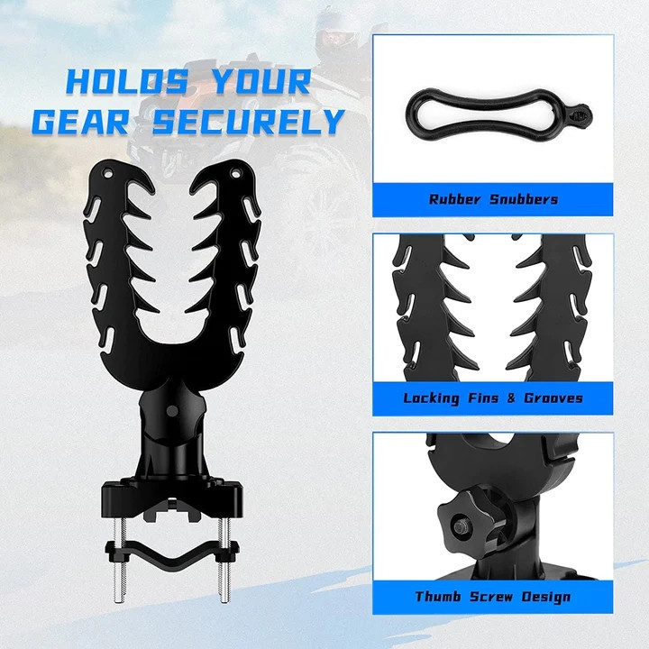 Convenient and Secure Gun Holder Bow Rack Grips for Kawasaki Mule/KRX/Teryx