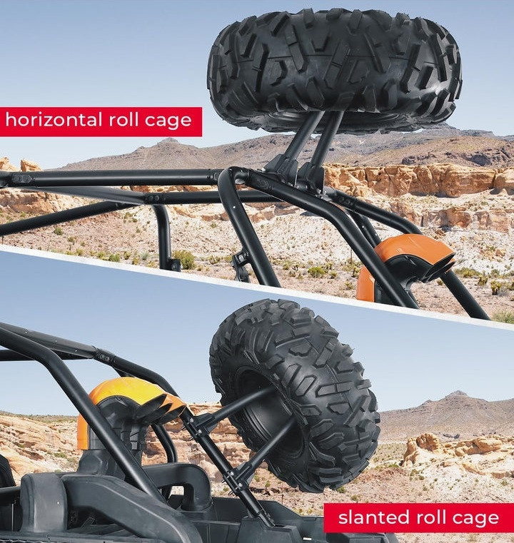 Enhance UTV Safety: Kemimoto Spare Tire Carrier for Kawasaki Mule, KRX ...