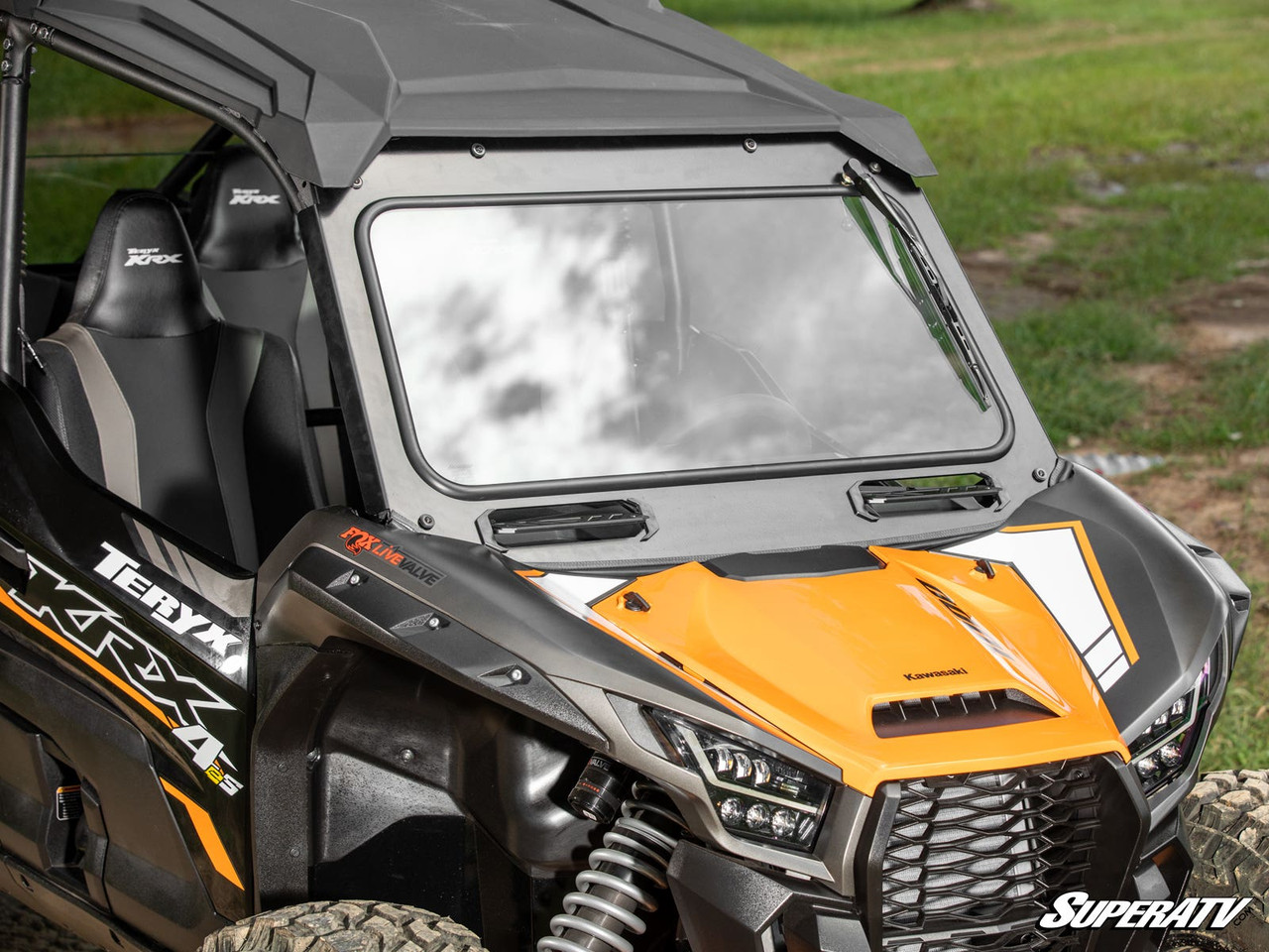 Kawasaki Teryx KRX 1000 Glass Windshield by SuperATV GWS-K-KRX-S-01