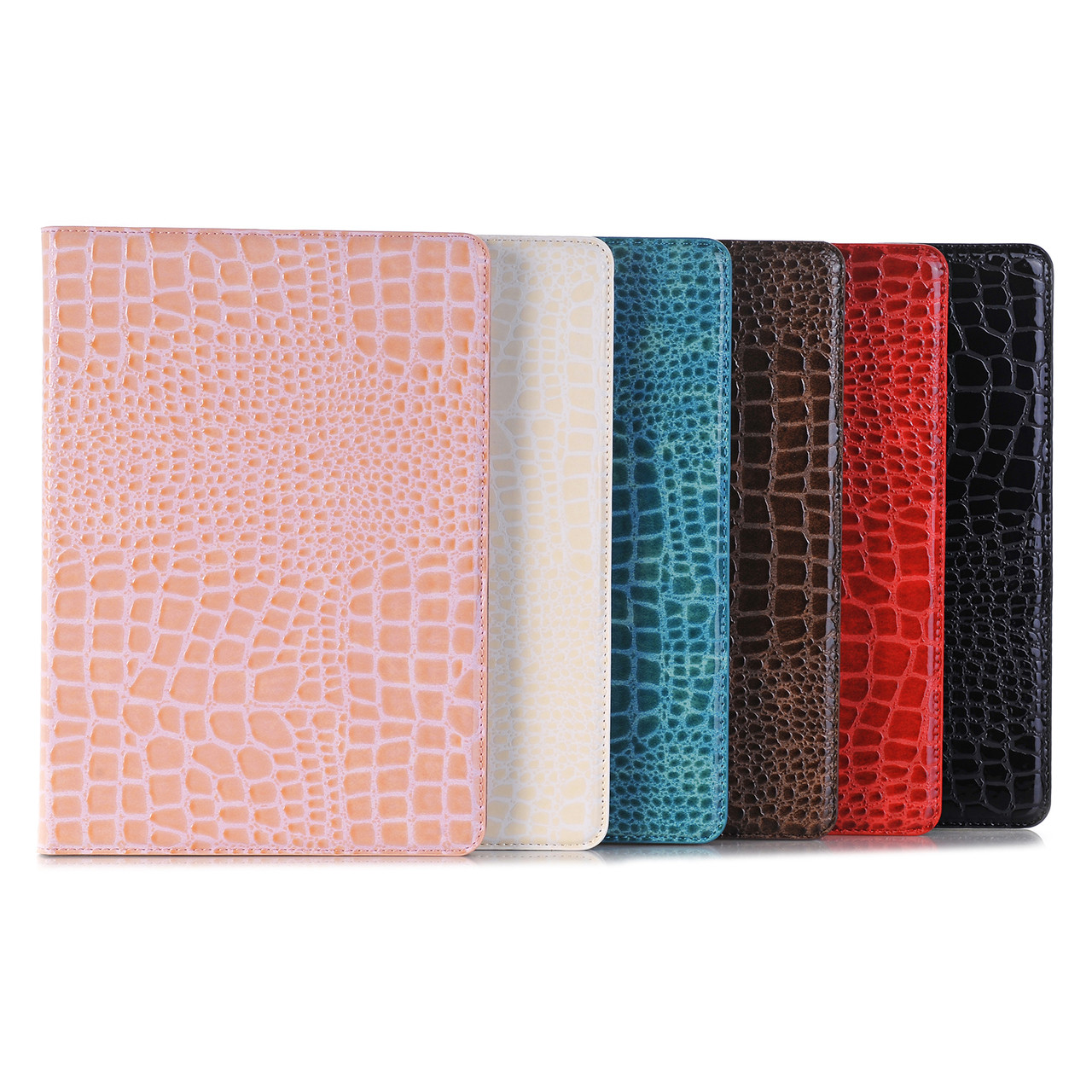 New iPad 9.7" 2017 Croc-Style Leather Apple Case Cover iPad5 5th inch ...