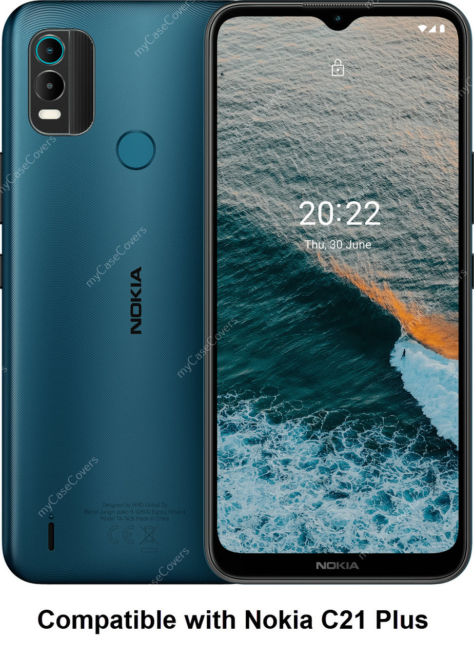 Nokia C21+ Plus Clear Mobile Phone Case Shockproof Cover Corner Bumper ...