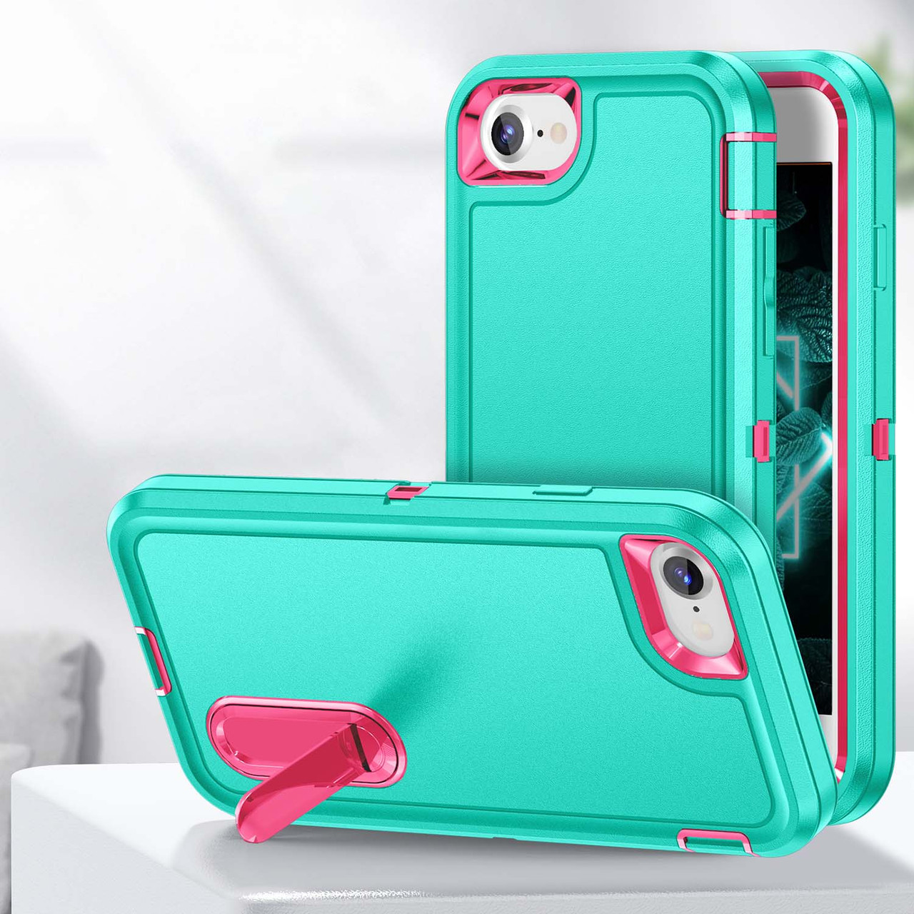 Shockproof iPhone SE 2020 2nd Gen Case Cover Heavy Duty w/ Stand Apple ...