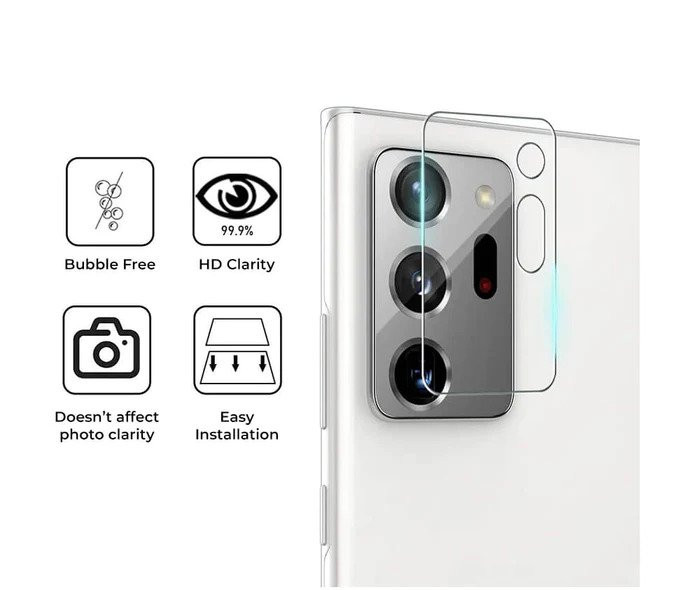 Samsung Galaxy Note20 Ultra Tempered Glass Rear Camera Lens Protector ...