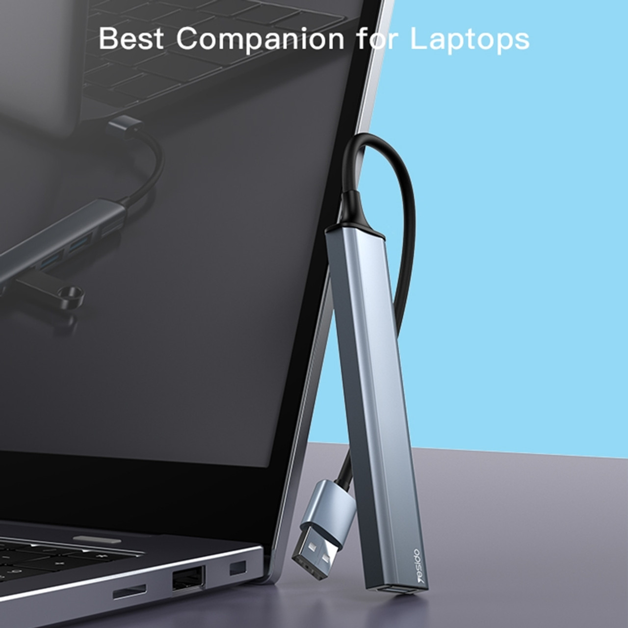 Yesido 4-in-1 USB Hub to 4 USB Ports Docking Station USB 3.0 HB18 - myCaseCovers