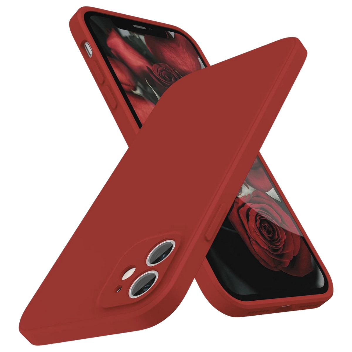 iPhone 12 Soft Liquid Silicone Shockproof Case Cover Apple iPhone12 ...