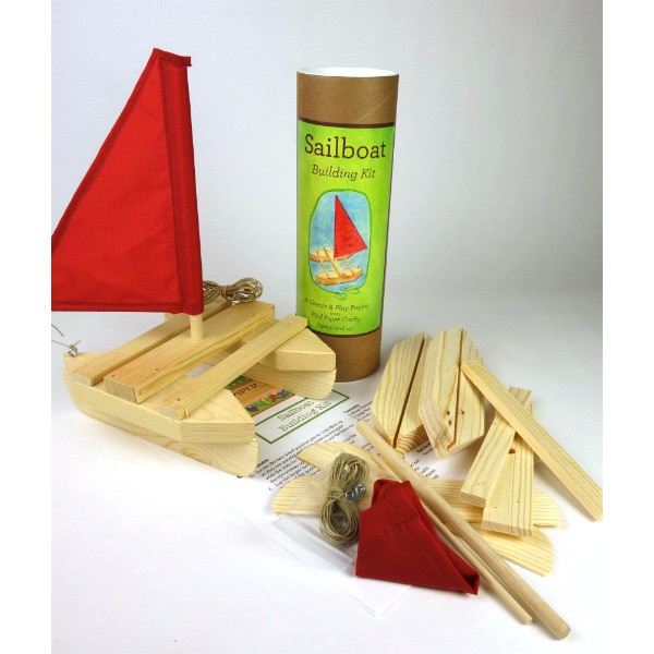 Wood Sail Boat Building Kit | Play Sail Boat