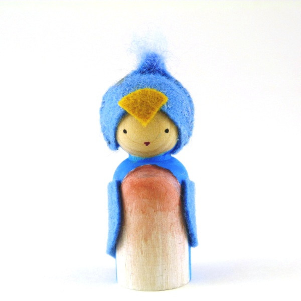 Wood Peg Doll - Man (10) - A Child's Dream