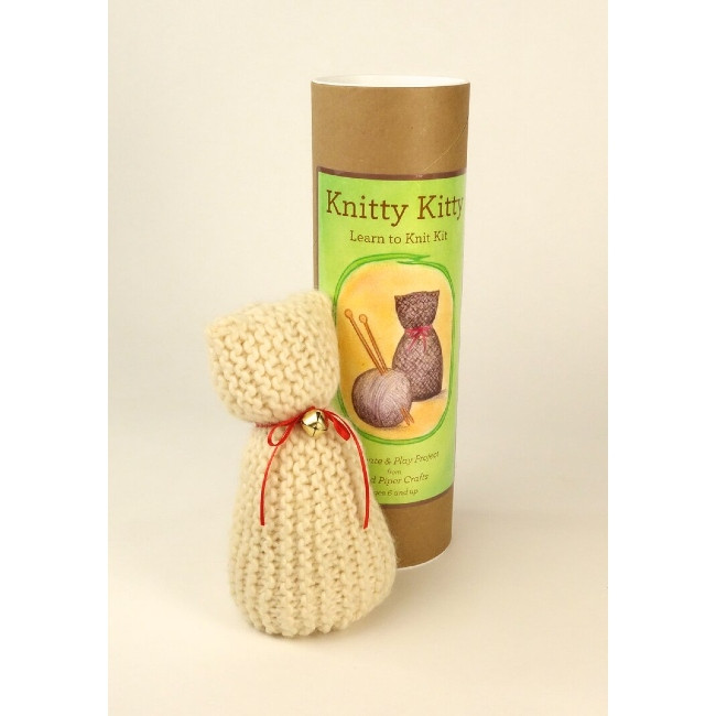 Knitty Kitty Learn to Knit Kit | Knitting Kit for Beginners
