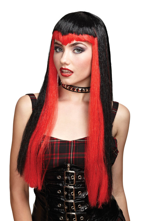 Undertone Vamp Wig Black/red