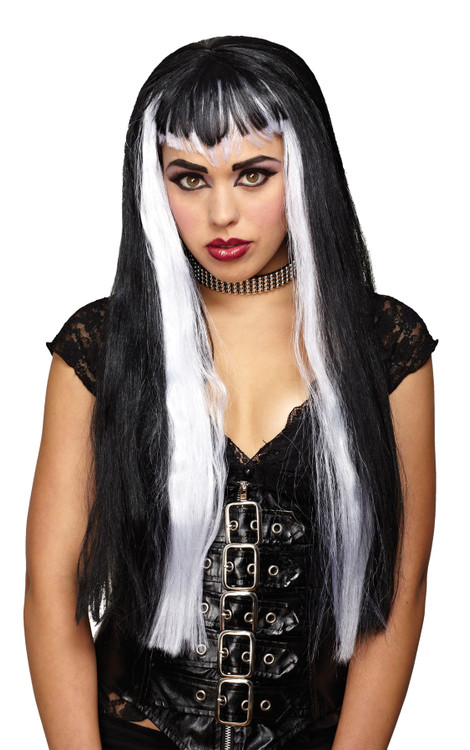 Undertone Vamp Wig Black/white