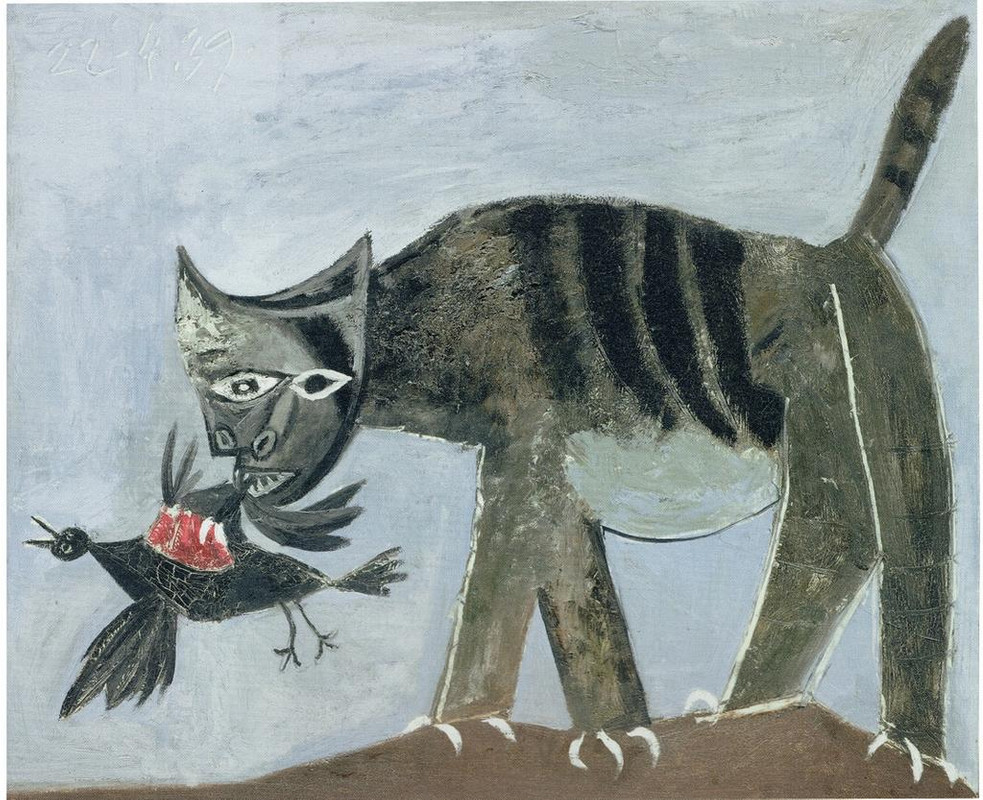 Cat catching a bird 22 04 1939 Picasso - United Kingdom