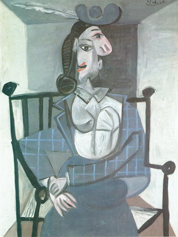 Woman sitting in a red armchair 1932 Picasso - United Kingdom