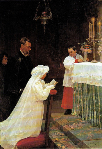 First communion Picasso 1896 - United Kingdom