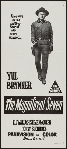 The Magnificent Seven (3) Poster Canvas Movie Film Print A0 A1 A2 A3 A4 ...