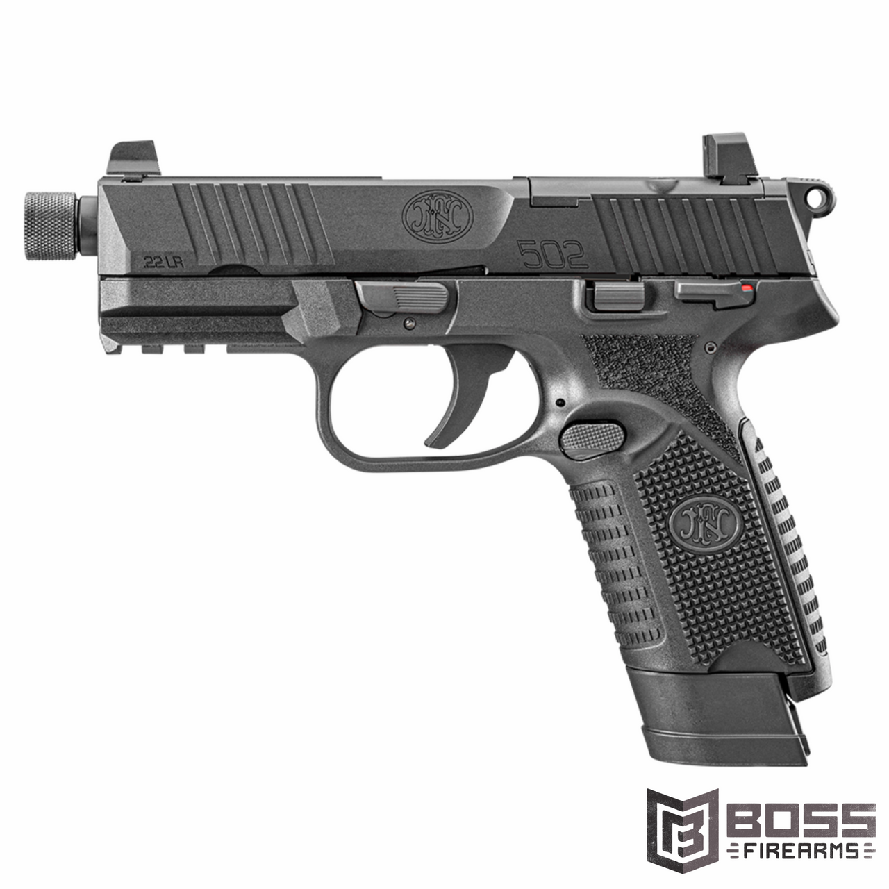 FN America - 502 Tactical 22LR Pistol 4.6" - 66-101011 - 845737013301 ...