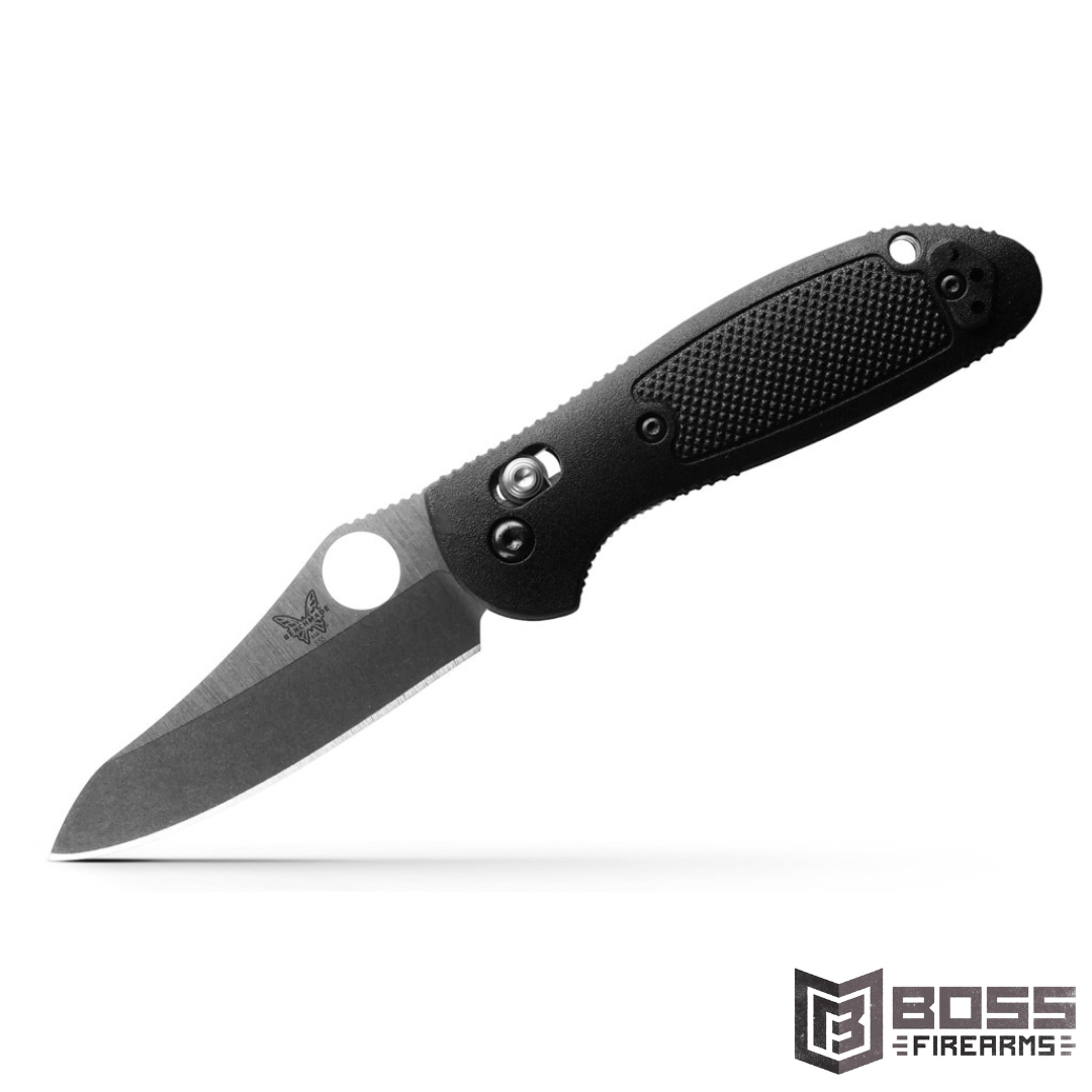 Benchmade Mini Griptilian | Black Grivory | Sheepsfoot Folding Knife