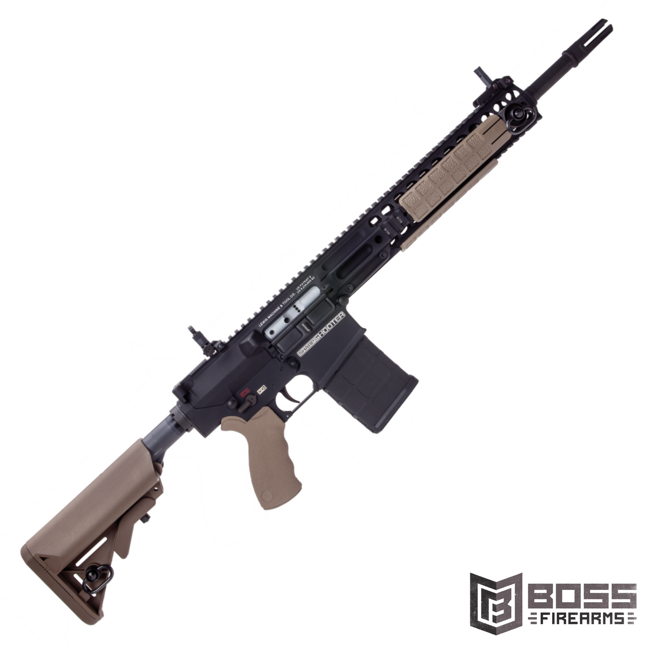 LMT Defense - L129A1 Reference Rifle 7.62x51 Rifle - 16" - LM308SSR - 815415016818 - Boss ...