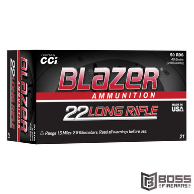 Blazer - 22LR High Velocity 40gr 50/Box - 21 - 076683000217 - Boss ...