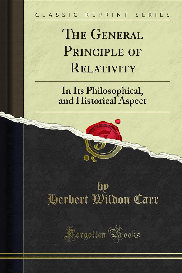 The General Principle of Relativity - ebook