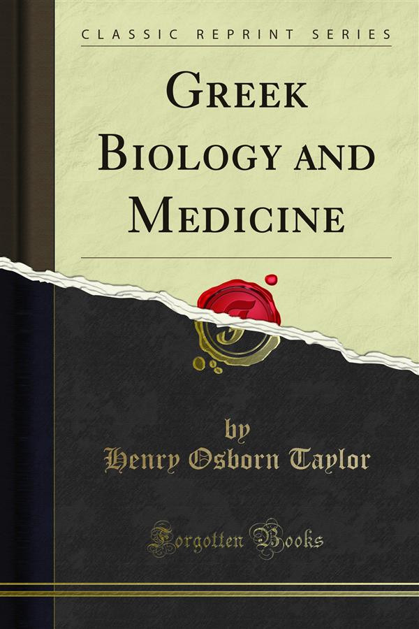Greek Biology and Medicine - ebook