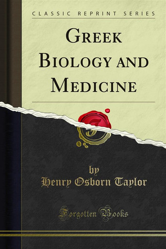 Greek Biology and Medicine - ebook