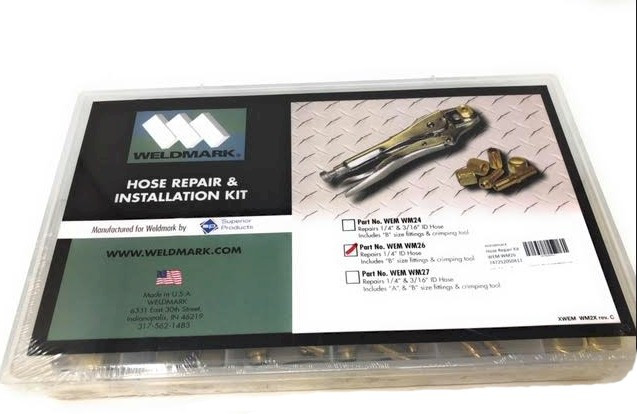 Welding Hose 1/4" Repair Kit by Weldmark - Welding Depot