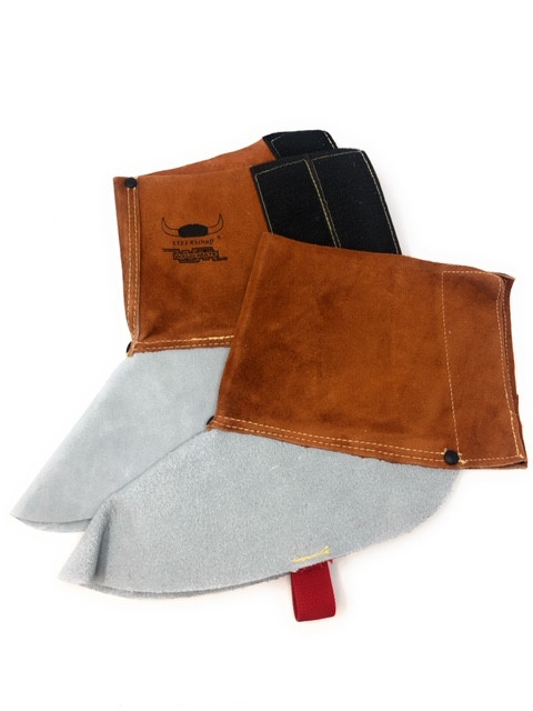 Weldmate Leather Spats, Lava Brown (6") TTU390 - Welding Depot