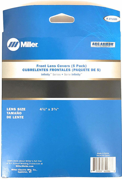 Miller Front Lens Cover 5 Pack - 271320 - Welding Depot