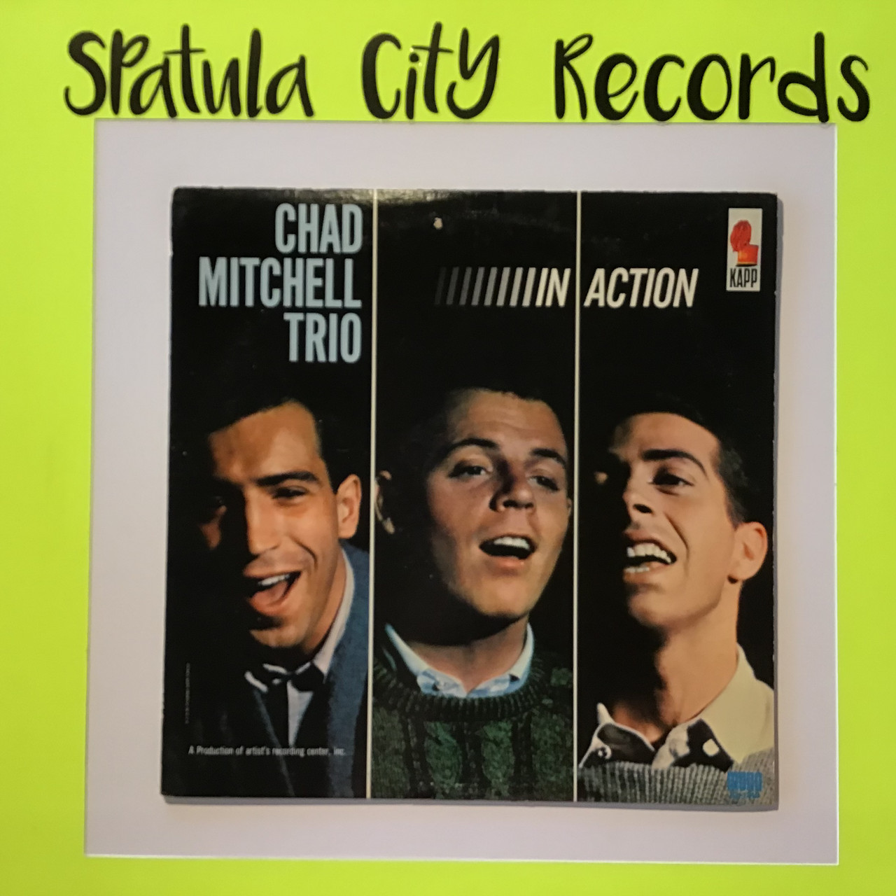 Chad Mitchell Trio In Action Mono Vinyl Record Album Lp