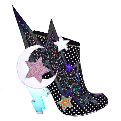 Irregular Choice | Space Themed Lightning High Heel Boots | Stellar Oddity