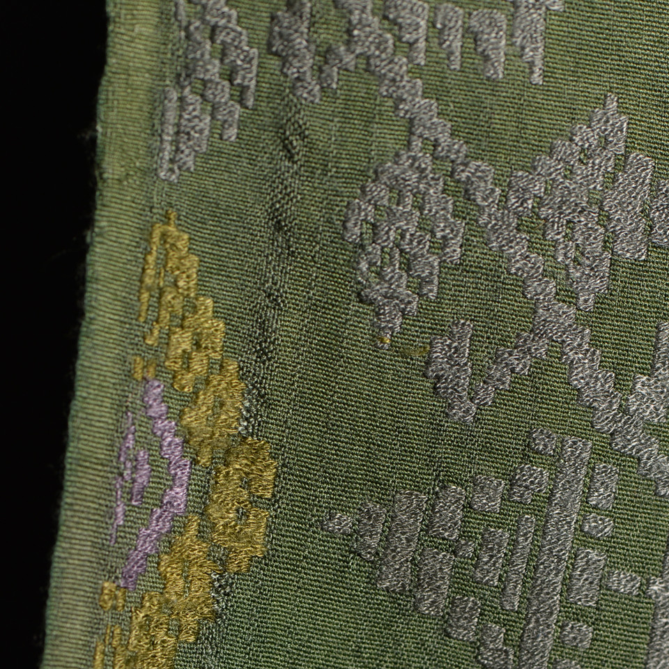 Songket Alam - Green with Gold Diamonds - JUL Designs
