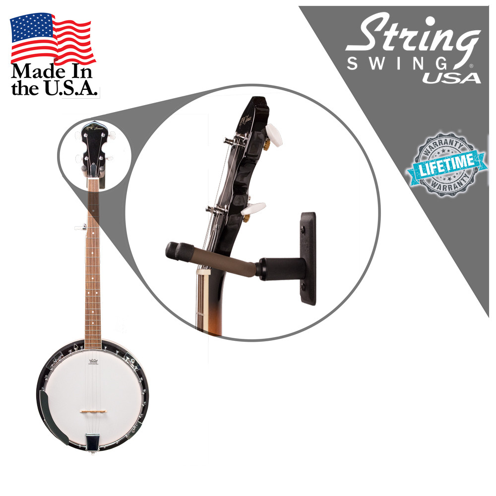 Metal Banjo Hanger | Best Banjo Wall Mount | Banjo Storage