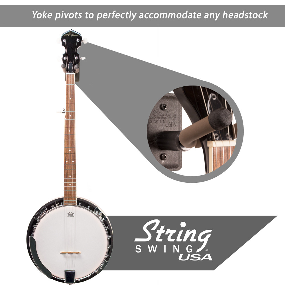 Metal Banjo Hanger | Best Banjo Wall Mount | Banjo Storage