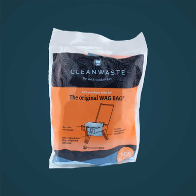 Cleanwaste Original Wag Bag GO Anywhere Toilet Kit - 12 Pack - Iceberg ...