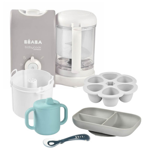 Beaba Babycook Express Weaning Bundle - Grey With Blue Set ...