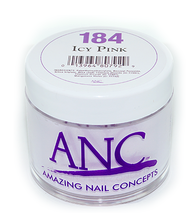 ANC Powder 2oz - #184 Icy Pink | Princess Nail Supply