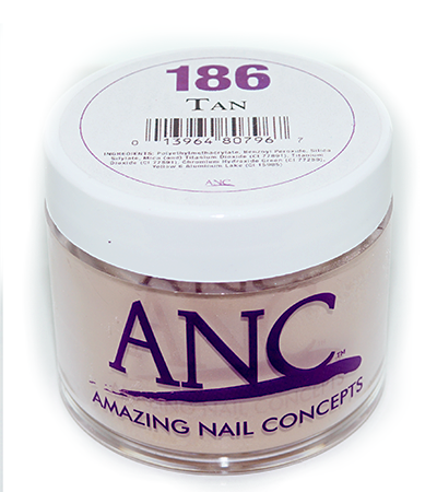 ANC Powder 2 oz - #186 Tan - Princess Nail Supply