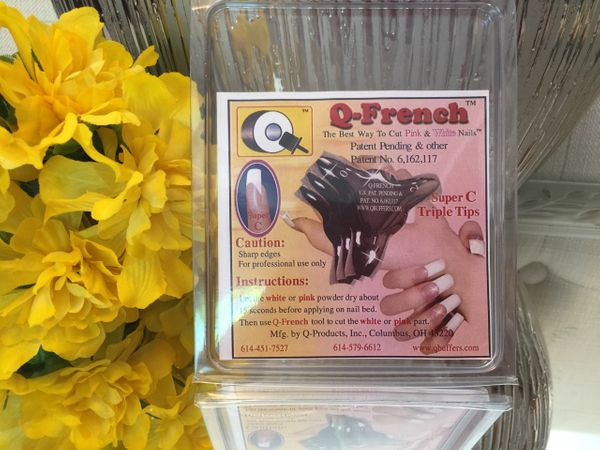 Q-Products - Q-French White Super C Triple Tips (3 per Pack)