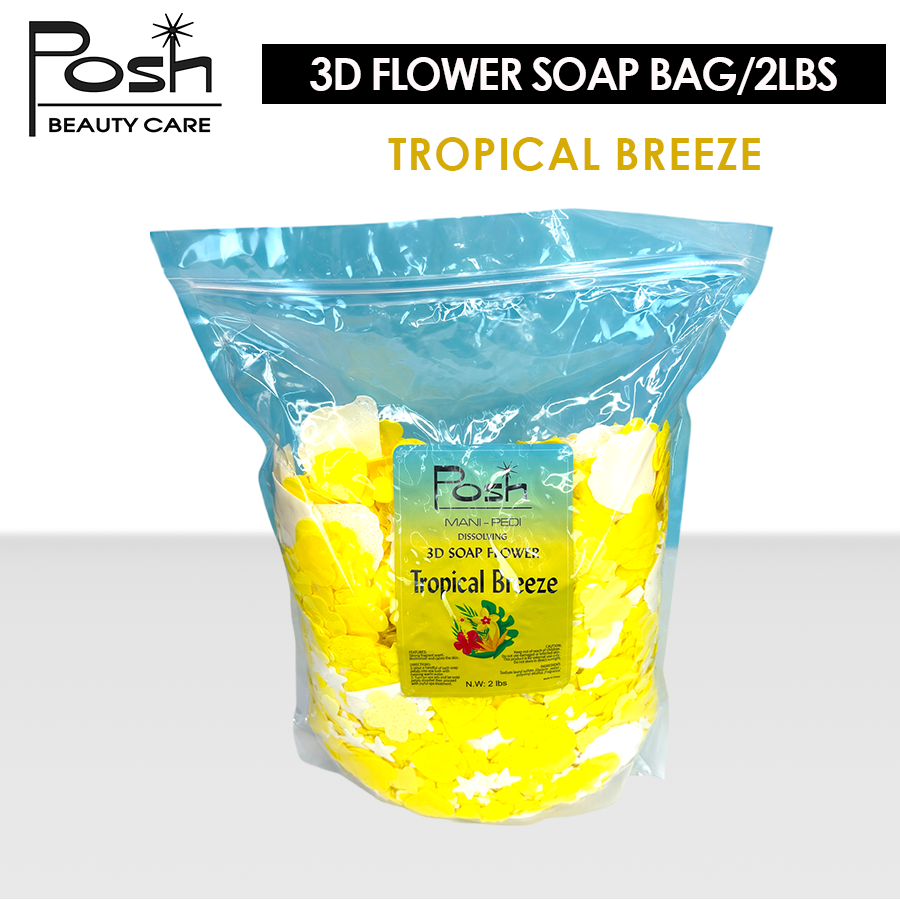 Posh 3D Flower Soap Bag/2lbs - Tropical Breeze