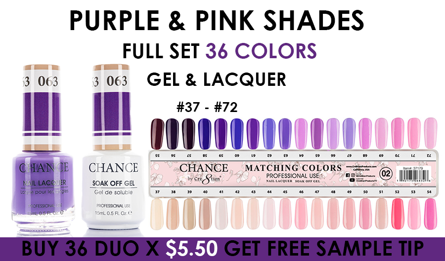 Chance Duo - Purple & Pink Shades Collection #2 - 36 Colors