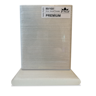 PND Premium Nail Files Pack/50pcs - White-White, Grit Options