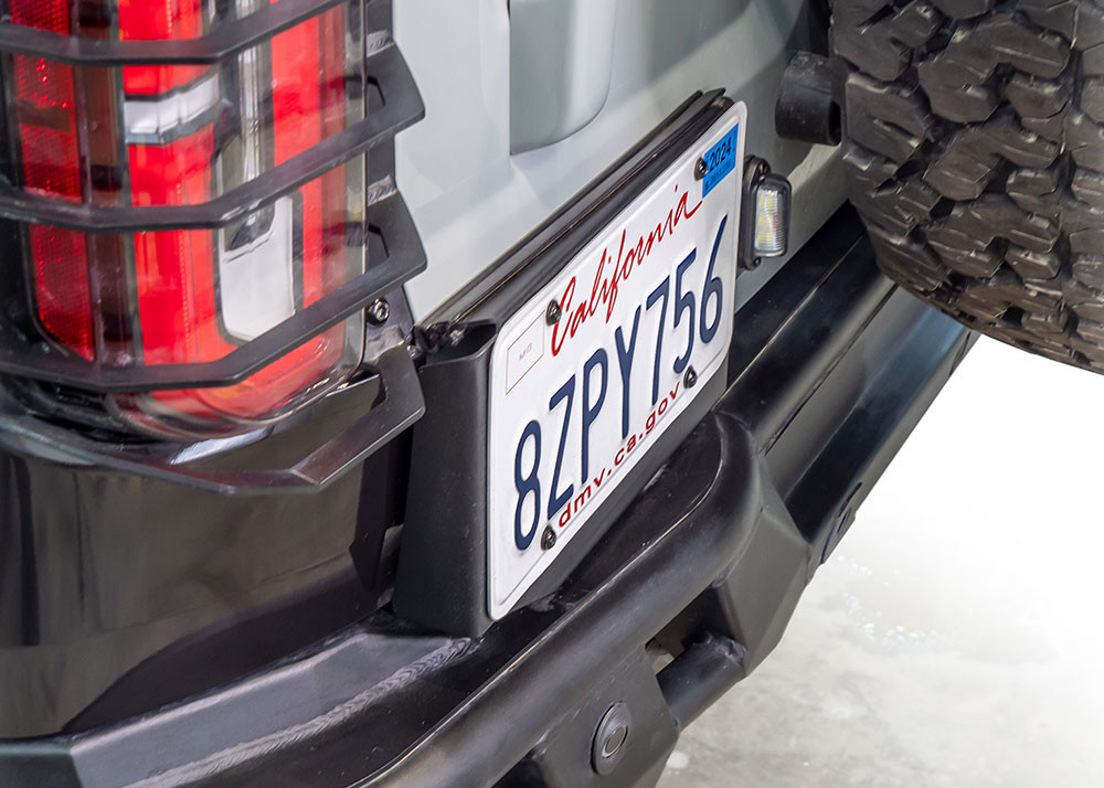 Turn Offroad License Plate Relocation Tailgate Bracket - EA6-M1 ...