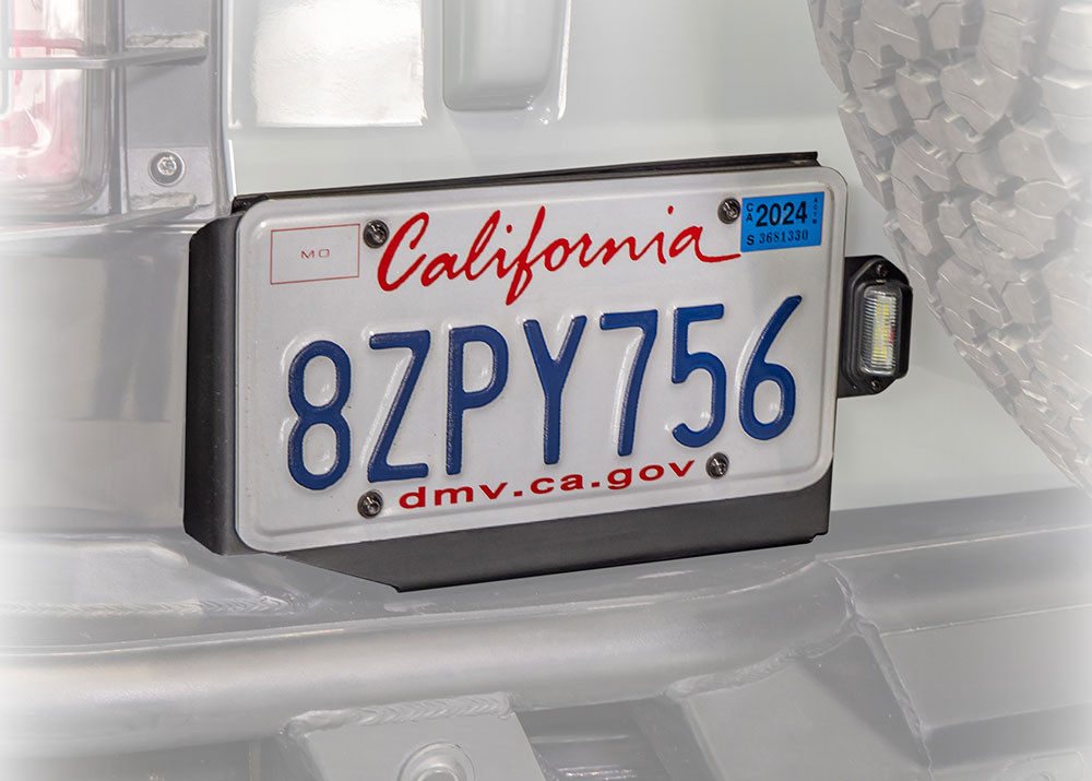 Turn Offroad License Plate Relocation Tailgate Bracket - EA6-M1 ...