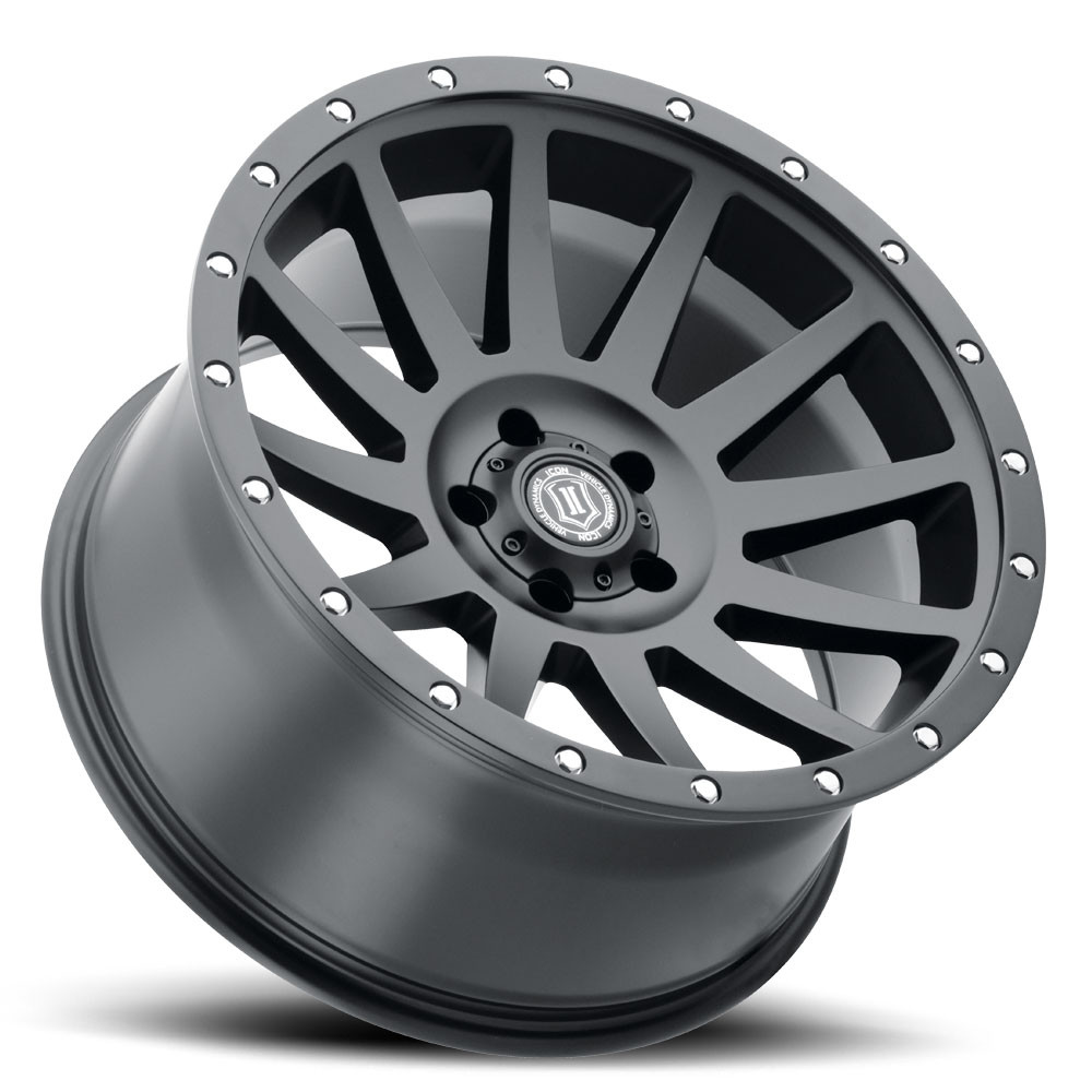 ICON Alloys Compression Black 20x10/5x5 - 2020107350SB | Offroad Alliance