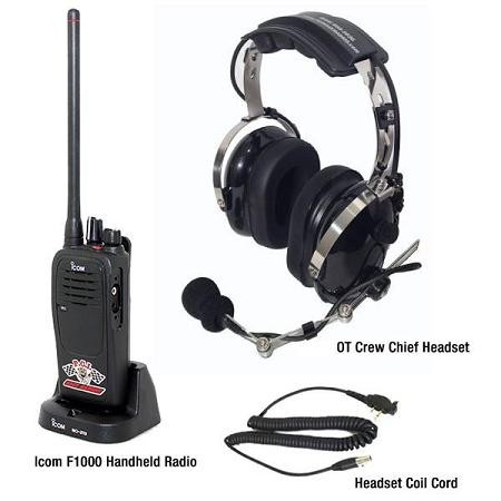 PCI Race Radios Crew Chief Package w/ Icom F1000 Hand Held Radio