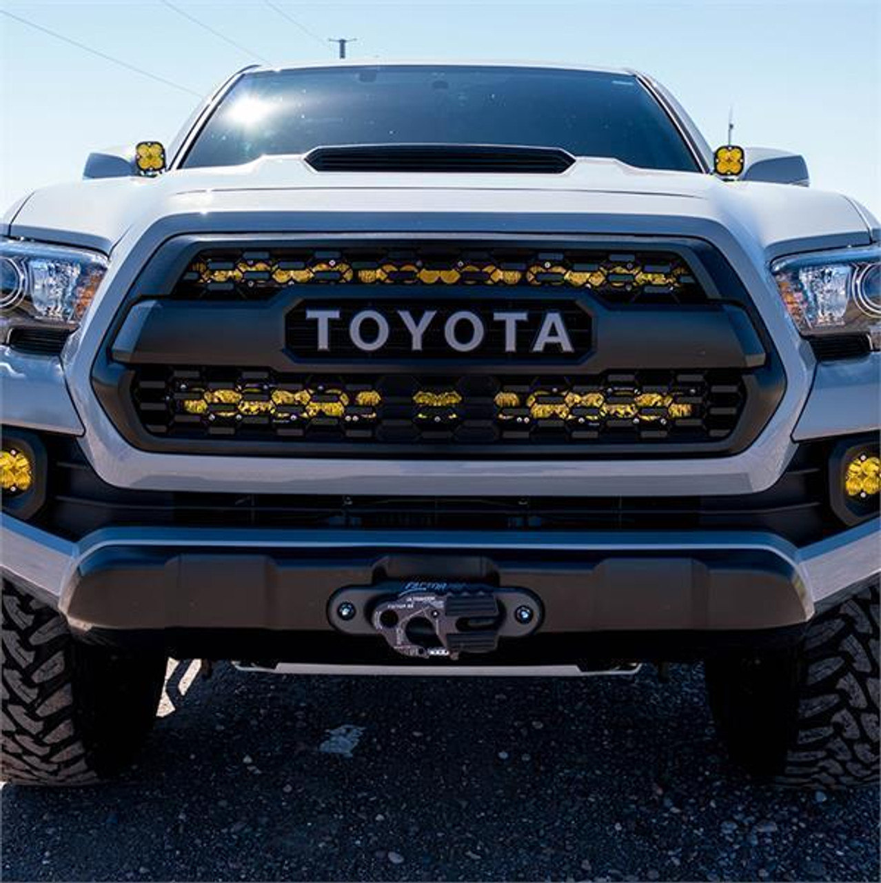SDHQ Tacoma Behind the Grille Light Bar Mount Offroad Alliance
