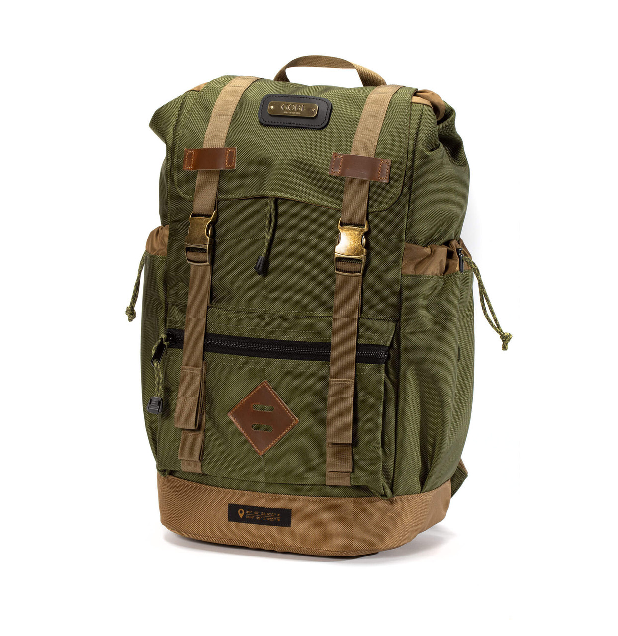 GOBI Getaway Backpack Olive Green - GGAWBPODGR-TAN | Offroad Alliance